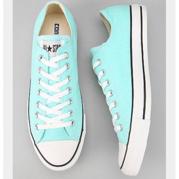 Converse | Shoes | Converse All Stars Turquoise Teal Low Top Sneakers ...